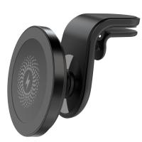 China ABS Silicone 15W Fast Wireless Charger Automatic Clamping Car Mount 150KHZ for sale