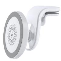 China ABS Silicone 15W Fast Wireless Charger Automatic Clamping Car Mount 150KHZ for sale