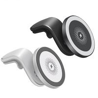 China ABS Silicone 15W Fast Wireless Charger Automatic Clamping Car Mount 150KHZ for sale