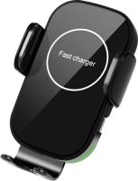 China 15W Wireless Charger Automatic Clamping Car Mount Phone Holder QI Fast Charging Car Stand for sale
