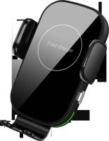 China 15W Wireless Charger Automatic Clamping Car Mount Phone Holder QI Fast Charging Car Stand for sale