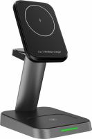 China Magsafe Wireless Charger Stations 3 In 1 Charging Stand 85% ABS PC for sale