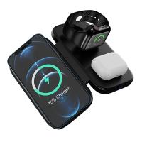 China 12V 2A Wireless Charger Stations Folding Magnetic Safe Dock for sale
