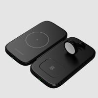 China 12V 2A Wireless Charger Stations Folding Magnetic Safe Dock for sale