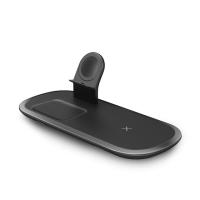China 1.5A 12V 3 In 1 Qi Wireless Charging Station 15W For IWatch AirPods Pro for sale