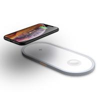 China Qi 15W 3 In 1 Wireless Charger Pad 2.0A For IPhone 11 12 Pro Max XS XR for sale