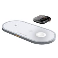 China Qi 15W 3 In 1 Wireless Charger Pad 2.0A For IPhone 11 12 Pro Max XS XR for sale