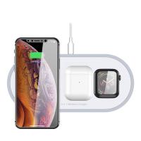 China Qi 15W 3 In 1 Wireless Charger Pad 2.0A For IPhone 11 12 Pro Max XS XR for sale