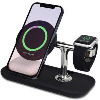China 3 In 1 Wireless Magsafe Charger 10W 1.2A 3MM Qi Fast Charging Station for sale