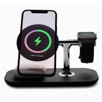 China 3 In 1 Wireless Magsafe Charger 10W 1.2A 3MM Qi Fast Charging Station for sale