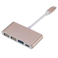 China TPE 4 In 1 USB C HUBs Docking Station 5Gbps USB 3.0 USB 2.0 Fast Charging Adapter 45g for sale