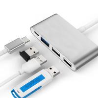 China TPE 4 In 1 USB C HUBs Docking Station 5Gbps USB 3.0 USB 2.0 Fast Charging Adapter 45g for sale