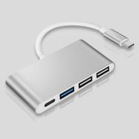 China TPE 4 In 1 USB C HUBs Docking Station 5Gbps USB 3.0 USB 2.0 Fast Charging Adapter 45g for sale