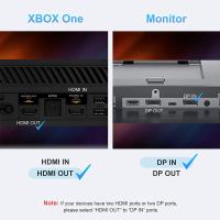 China Braid 4K UHD HDMI Cables To Displayport Converter For PS4 Apple TV PC for sale