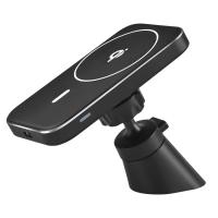 China Magnetic Qi Wireless Magsafe Charger Charging Pad Car Mount 10W for sale