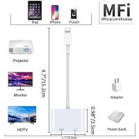 China 5V Lightning To HDMI Converter Adapter 1080P Digital AV Adapter TPE for sale