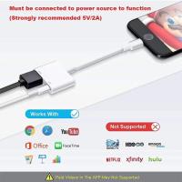 China 5V Lightning To HDMI Converter Adapter 1080P Digital AV Adapter TPE for sale