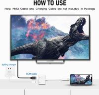 China 5V Lightning To HDMI Converter Adapter 1080P Digital AV Adapter TPE for sale