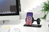 China 5W 3 In 1 Magsafe Wireless Charger Station 5V 1A For IPhone 12 AirPods for sale