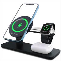 China 5W 3 In 1 Magsafe Wireless Charger Station 5V 1A For IPhone 12 AirPods for sale
