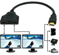 China PVC HDMI Splitter 1 In 2 Out Splitter 2 Port Video Adapter Converter For PS4 HDTV for sale