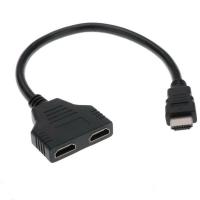 China PVC HDMI Splitter 1 In 2 Out Splitter 2 Port Video Adapter Converter For PS4 HDTV for sale