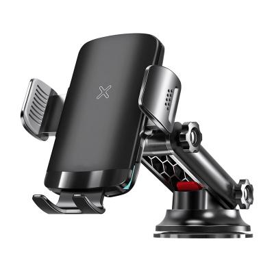 China FOD Sensor Qi Wireless Car Charger 5V 2A Dashboard air vent mobile phone holder for sale