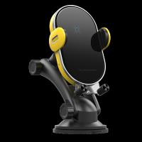 China Custom 15W Qi Fast Charging Automatic Car Phone Holder Wireless Car Charger Mount for sale