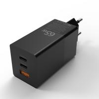 China QC4.0 PD3.0 GaN Fast Charger USB C 3 Port 65W  For IPhone 12 Pro Max Macbook for sale