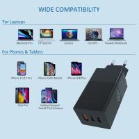 China QC4.0 PD3.0 GaN Fast Charger USB C 3 Port 65W  For IPhone 12 Pro Max Macbook for sale