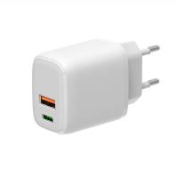 China 20W USB C Charger QC 3.0 2 Port LED Wall Adapter For IPhone 12 11 AirPods for sale