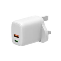 China 20W USB C Charger QC 3.0 2 Port LED Wall Adapter For IPhone 12 11 AirPods for sale