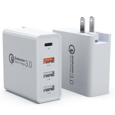 China 48W Type C PD Charger QC3.0 240V For IPhone 12 11 XS Max IPad Pro Huawei for sale