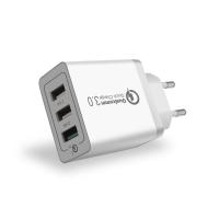 China 3 Port USB Wall Chargers 240VAC 60Hz QC 3.0 For Travel EU US Adapter ROHS for sale