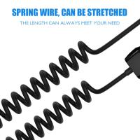 China Micro USB Cigarette Lighter Car Charger Type C With Spring Cable OEM 5V 2.1A for sale