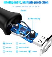China Micro USB Cigarette Lighter Car Charger Type C With Spring Cable OEM 5V 2.1A for sale