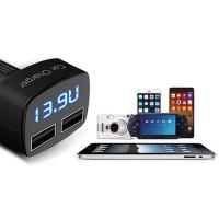 China Universal USB Dual Port Car Charger Adapter ABS PC DC5V 3.1A for sale