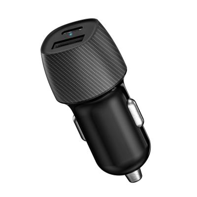 China 18W USB A Quick Charge Car Charger Adapter Type C For Iphone 12 4.8A 5V for sale