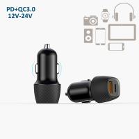 China 18W USB A Quick Charge Car Charger Adapter Type C For Iphone 12 4.8A 5V for sale