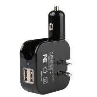 China 5V 3.1A Dual Port Car Charger , Combo 2 In 1 Car And Home Charger 79.5g for sale