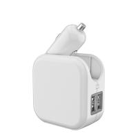 China 5V 3.1A Dual Port Car Charger , Combo 2 In 1 Car And Home Charger 79.5g for sale