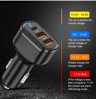 China 30W PD Fast 3 USB Car Charger QC3.0 Universal For IPhone 12V 1.5A for sale