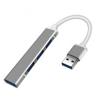 China 20cm 3.0 USB HUBs 4 Port USB C OTG Splitter Adapter 5Gbps for sale