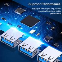 China 20cm 3.0 USB HUBs 4 Port USB C OTG Splitter Adapter 5Gbps for sale