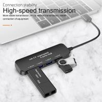 China Ultra Thin 4 Port 3.0 USB HUBs For Computer High Speed Indicator 24AWG 70g for sale