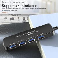 China Ultra Thin 4 Port 3.0 USB HUBs For Computer High Speed Indicator 24AWG 70g for sale
