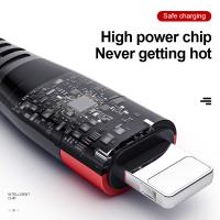 China 3 In 1 Nylon Braided USB Cable Flexible Phone Charging 3A 1.2M For Iphone Samsung for sale