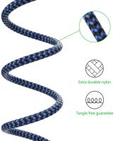China 2m Nylon Braided USB Cable USB C To Lightning 5V 2.4A Compatible With IPad for sale