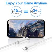China 18W 2.1A IPhone Fast Charger Cable , USB C To Lightning Cable 6ft for sale