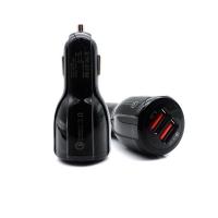 China Fast Charging Dual Port Car Charger Adapter 3.1A QC3.0 27g for sale
